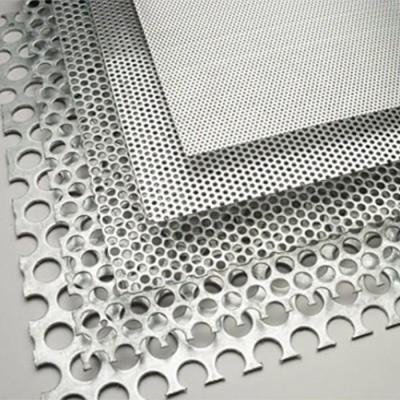 China 0.5mm 0.65mm 0.8mm 2.5 mm 304 Stainless Steel Hexagonal Round Punching Perforated Sheet with Tolerance ±1% Natural Color for sale