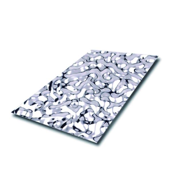 Quality 410 Mirror Gold Water Effect Staninless Steel Sheet for Decorative Water Ripples Processing Provide Steel Process Servive for sale