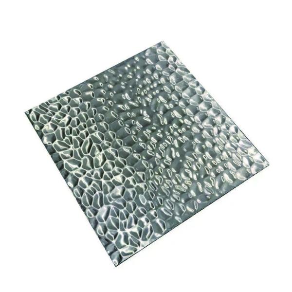 Quality 410 Mirror Gold Water Effect Staninless Steel Sheet for Decorative Water Ripples for sale