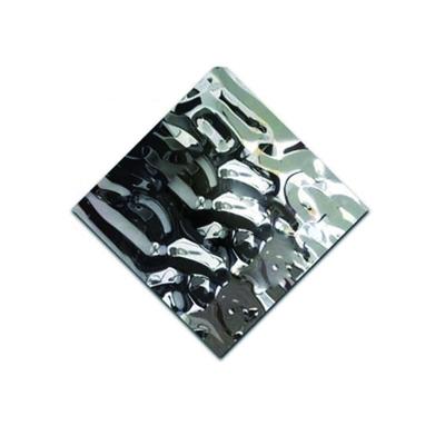 China Decoratieve roestvrijstalen plaat Tolerantie ±1% 201 420J2 317L Spiegel Goud Water Effect Roestvrijstalen water gegolfde plaat Te koop