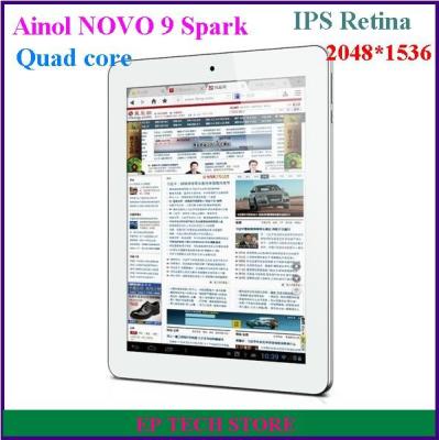 China Aniol NOVO 9 Spark tablet pc Quad core Retina ISP screen 2048*1536 2GB 16GB android 4.1 for sale