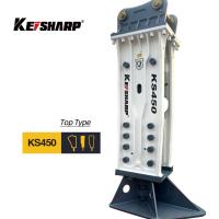 China KEISHARP KS450 Top Type Cap Mounted Breaker 2390mm Chisel 45-55 Ton Excavator for sale