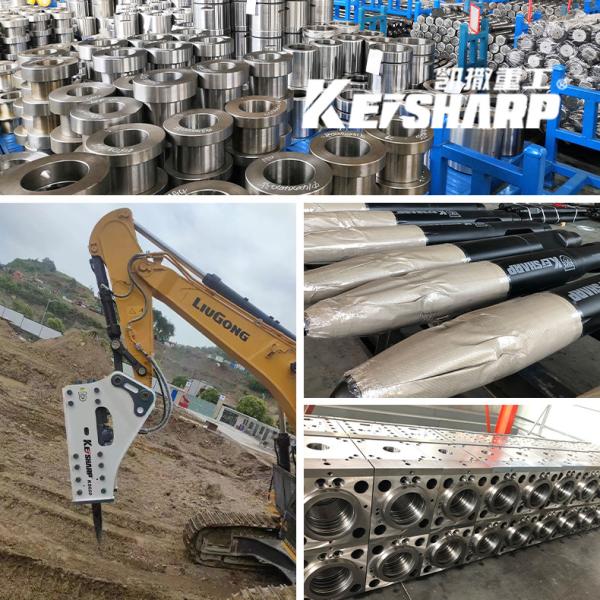 Quality CE ISO Excavator Hydraulic Breakers Spare Parts Hydraulic Silenced Type for sale