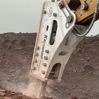 China 190mm Chisel Hydraulic Rock Breaker for 45-55t Excavator Heavy Duty Crushing for sale