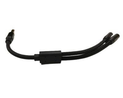Cina 1 / 4 pollice cuffia Splitter Cable Assemblaggio 2 femminile a 1 maschio cavo audio in vendita