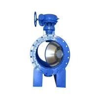 China Flange End Side Mounted Eccentric Half Ball Valve for sale