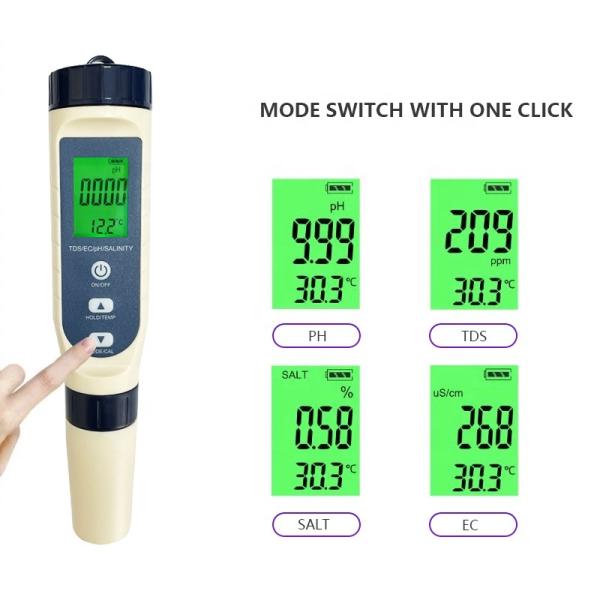Quality Tds Meter Digital Water Tester 5 in 1 Multi Parameter Water Quality Tester for for sale