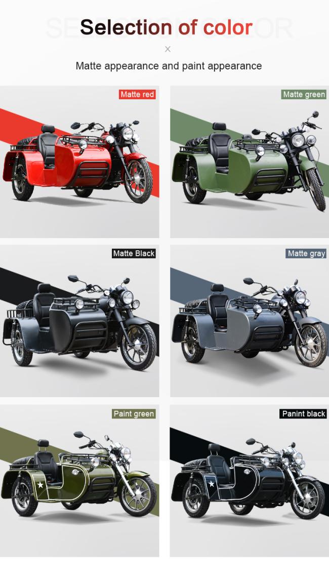 Red 300cc water cooled  3 wheels trike/petrol motorcycle side car for sale