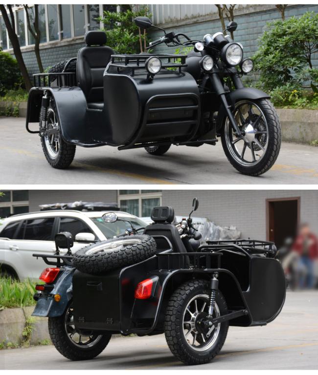 Red 300cc water cooled  3 wheels trike/petrol motorcycle side car for sale