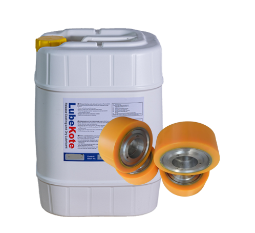 Lubekote 9129E Polyurethane Wheel Mold Release Agent in use