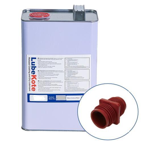 Lubekote solvent-based epoxy release agent packaging and application