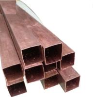China TP2 Rectangular Copper Pipe 1 Meter Square 10 Mil Insulated for sale