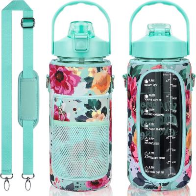 China Manufacturers Large Capacity Neoprene 2L Water Bottle Sleeves with Customized Logo for sale