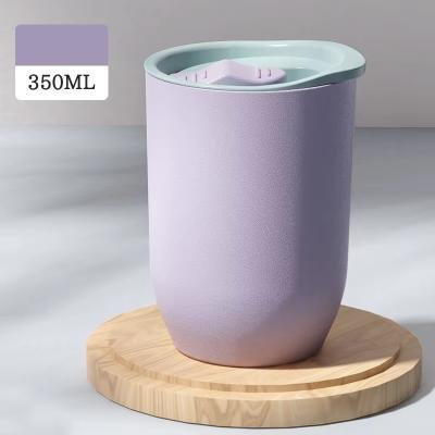 Cina 12 oz Eco-friendly AS Tazze di caffè in plastica per accessori di design moderno con paglia in vendita