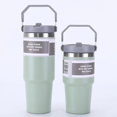 Cina 20oz 30oz di acciaio inossidabile a vuoto isolato Tumbler con maniglia coperchio per ufficio / auto / casa in vendita