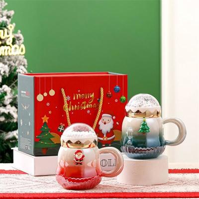 Cina Colore gradiente Cugni ceramici regalo natalizio in scatola 2024 Disegno delicato 6.8cm*11cm 2 colori in vendita