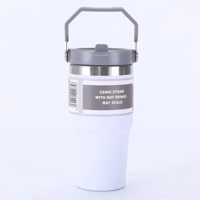 Cina 20oz 30oz di acciaio inossidabile a vuoto isolato Tumbler con maniglia coperchio per ufficio / auto / casa in vendita