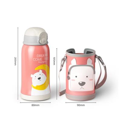 Cina Logo personalizzato Coppa per bambini in acciaio inossidabile Cartoon Flaschetta termo per esterni in vendita