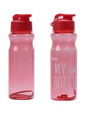 Cina 500ml PET BPA Free Cup Bottiglie di acqua potabile di plastica con cintura per le routine di fitness in vendita