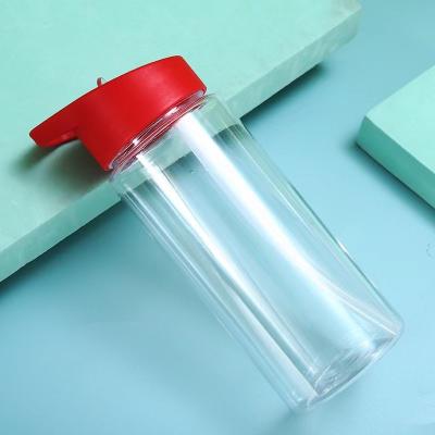 Cina Disegno impermeabile e infusore Bottiglia d'acqua in plastica trasparente estiva con paglia in vendita