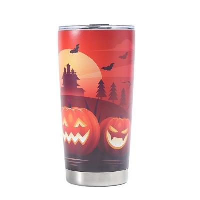 China 304 roestvrij staal 20oz Car Thermos Cup met Halloween Design Roestvrij vacuüm waterbeker Te koop