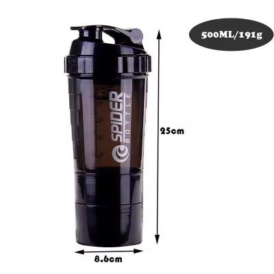 China BPA Free Protein Gym Plastic Spice Water Empty Glitter Shaker Bottle Cup with Mixer for sale