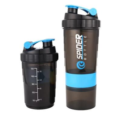 China BPA Free Protein Gym Plastic Spice Water Empty Glitter Shaker Bottle Cup with Mixer for sale