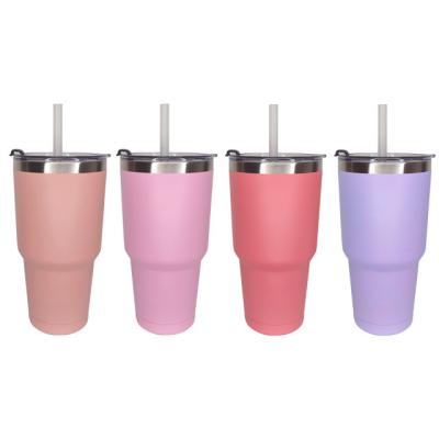 China Modern ontwerp 30 oz roestvrij staal dubbelwandige tumbler voor voorraad kantoor / auto / huis Te koop