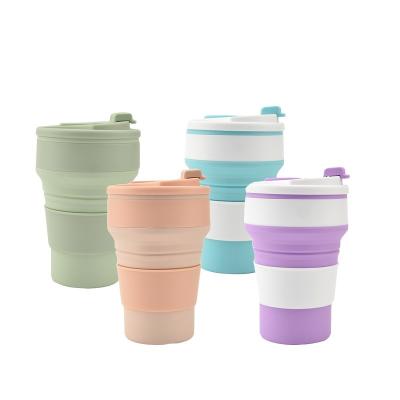 Cina Logo personalizzato Acceptabile Tazza da viaggio in silicone Ideale per viaggi e attività all'aria aperta in vendita