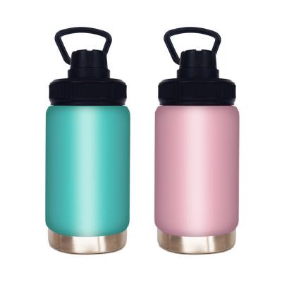 China 12oz Roze Dubbelmuurde herbruikbare fles met thermische isolatie prestaties en handvat Te koop