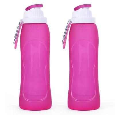 Cina Bottiglia d'acqua in silicone pieghevole con rivestimento anticorrosione per sport e viaggi in vendita