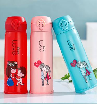 Cina 500 ml Bottiglia d'acqua in vetro di grande capacità Portabile Tazza regalo per bevande a sbalzo in vendita