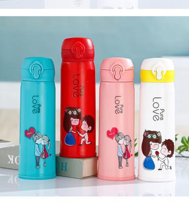 Cina 500 ml Bottiglia d'acqua in vetro di grande capacità Portabile Tazza regalo per bevande a sbalzo in vendita