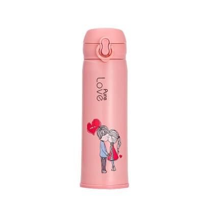 Cina 500 ml Bottiglia d'acqua in vetro di grande capacità Portabile Tazza regalo per bevande a sbalzo in vendita