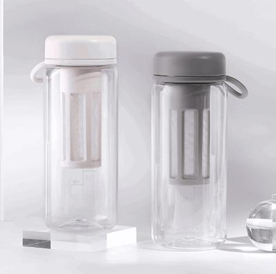 China Promotie Custom Logo 450ml/600ml Sport plastic fles voor hoge temperatuur zomer Te koop