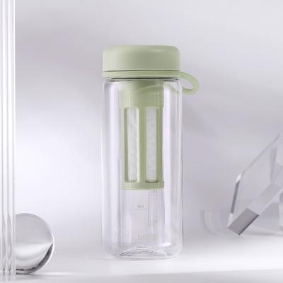 China Promotie Custom Logo 450ml/600ml Sport plastic fles voor hoge temperatuur zomer Te koop