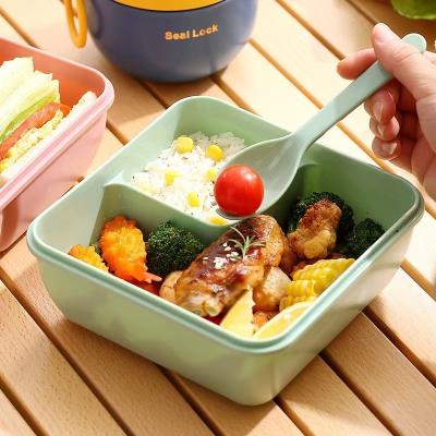 중국 230g 어린이 학교용 벤토 점심 상자 중복용 휴대용 플라스틱 칸막이 마이크로 웨이브 판매용