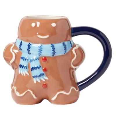 Cina Cartoni animati Carino Ceramica Natale Pane di zenzero Tazza di caffè 300ml Nessun accessorio aggiuntivo in vendita