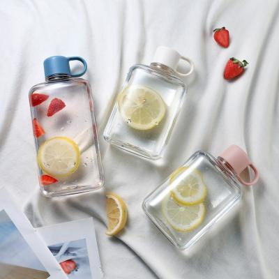 Cina TOUR Portable 360ml 500ml Chiara bottiglia di acqua trasparente con corda e provvista di campione in vendita