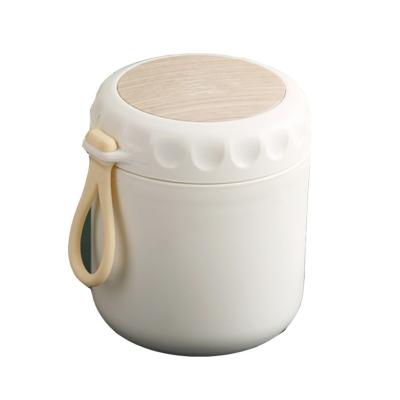 China Sample 400ml Mini Thermos Bottle Vacuum Flask Thermos Food Jar Portable Stainless Steel Insulated Food Warmer Container for sale