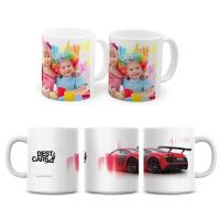 China White Ceramic Sublimation Mug 11 oz Custom Pattern Coffee Cup for Office for sale