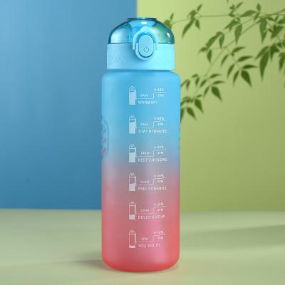 China Manténgase hidratado en cualquier momento con este vaso de agua de gran capacidad de 1000 ml de color gradiente en venta