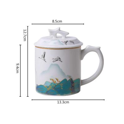 China Elegant Custom Reinforced Sublimation Mum Gift Travel Coffee Mug Reusable Cup with Hand Grip for sale