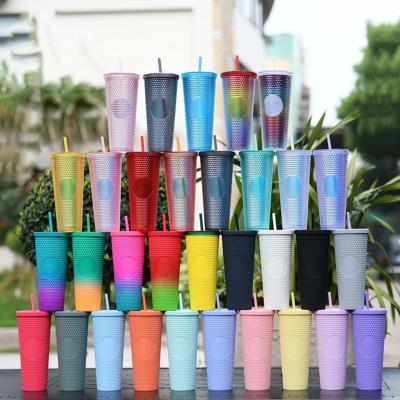 Cina Accessori 24 oz di moda incrostata di diamanti Coppa e Tumbler con disegno impermeabile in vendita