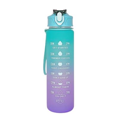 중국 맞춤형 패턴 30oz BPA 무료 플라스틱 물병 시간 표시기와 900ml 용량 판매용