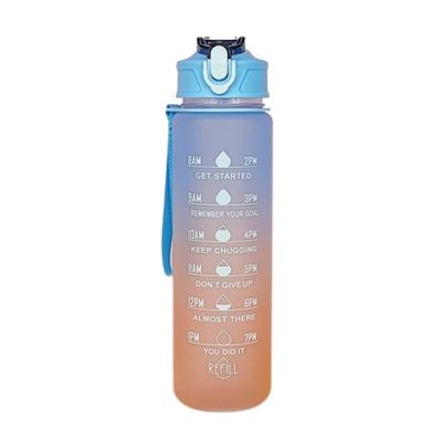 중국 맞춤형 패턴 30oz BPA 무료 플라스틱 물병 시간 표시기와 900ml 용량 판매용