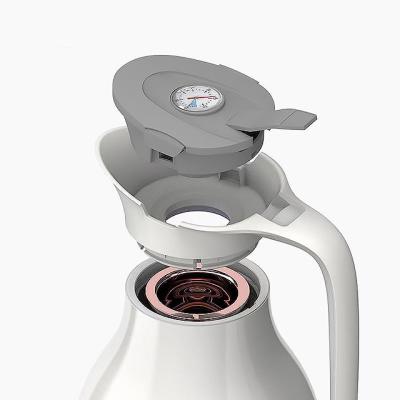China Temperature Display Glass Light Weight Milk Jug with Large Capacity and Modern Design for sale