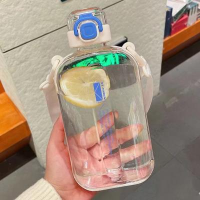 中国 750ml 方形 清水ボトル 携帯用 BPA のない 移動中の水分補給に最適 販売のため