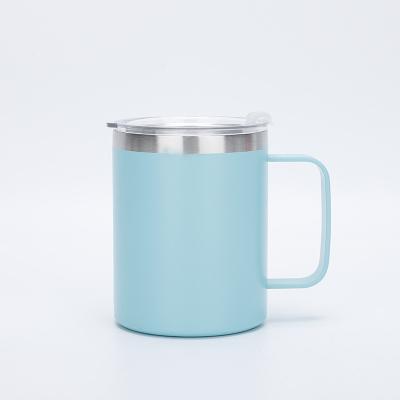 Cina 304 in acciaio inossidabile 12OZ isolatore ufficio tazza da caffè birra con maniglia aspirapolvere in vendita