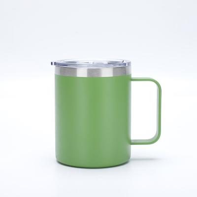 Cina 304 in acciaio inossidabile 12OZ isolatore ufficio tazza da caffè birra con maniglia aspirapolvere in vendita